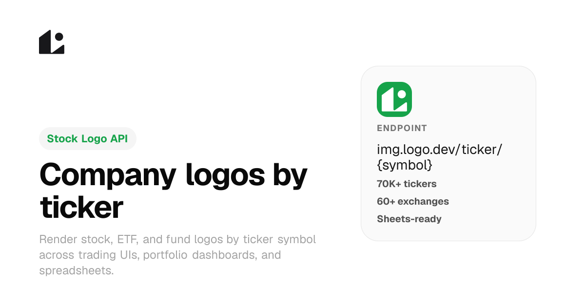 Stock Logo API: Logos by Ticker Symbol - Logo.dev