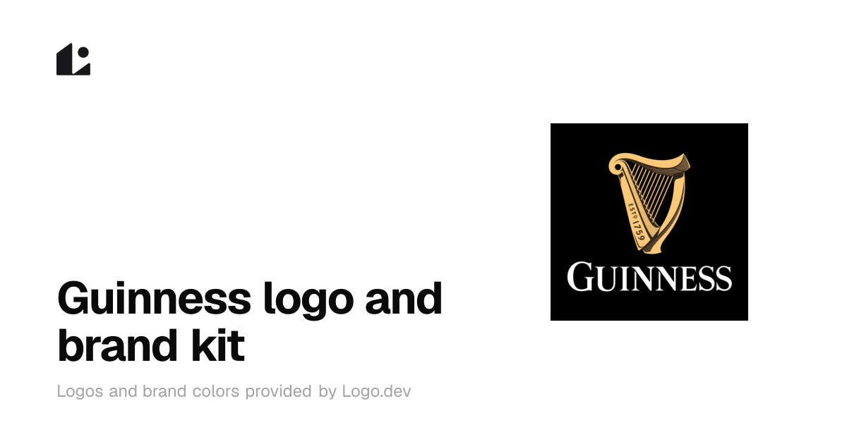 Guinness Logo & Brand Kit - SVG, PNG, Vector - Logo.dev