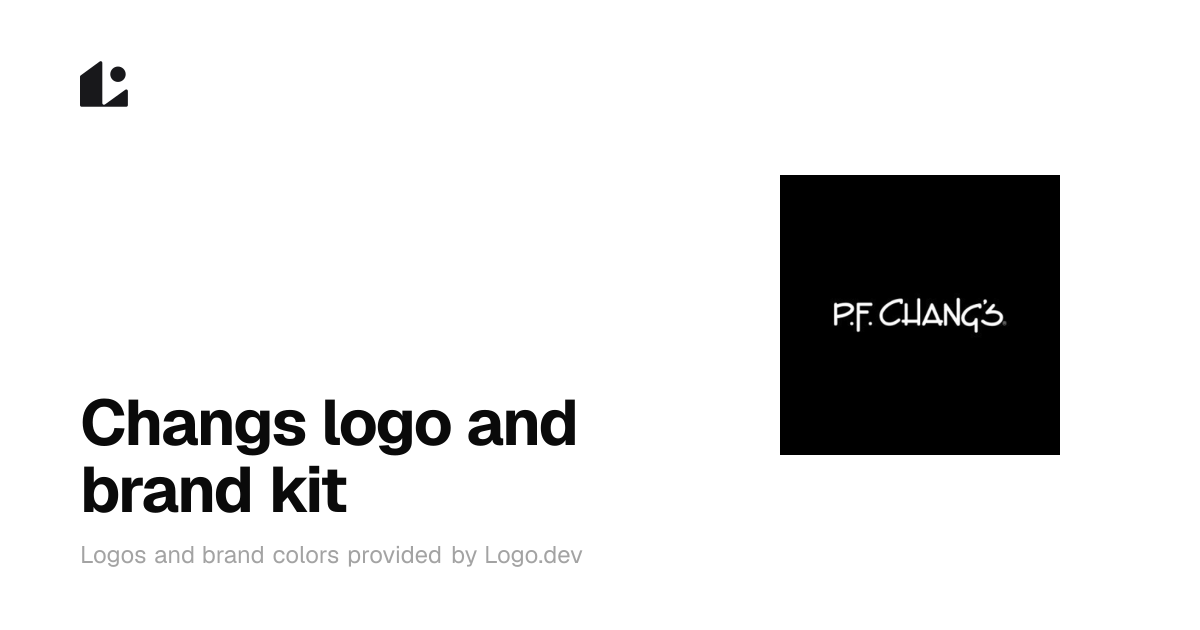 Changs Logo & Brand Kit - SVG, PNG, Vector - Logo.dev
