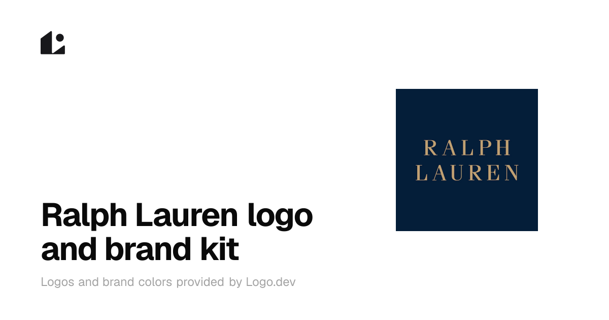 Ralph Lauren Logo & Brand Kit - SVG, PNG, Vector - Logo.dev