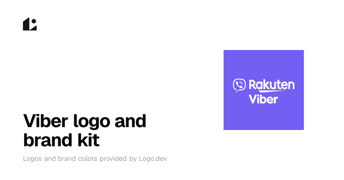 Viber Logo & Brand Kit - SVG, PNG, Vector - Logo.dev